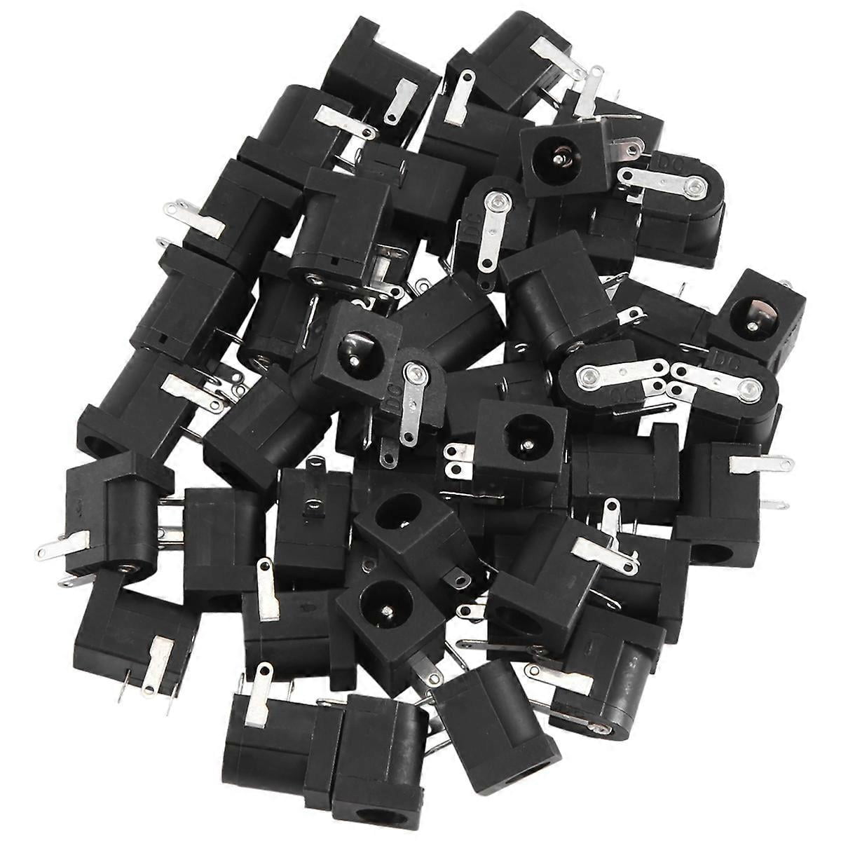45 Pcs DC Power Jack Socket 2.1mm x 5.5mm Barrel-Type PCB Mount DC-005 ...