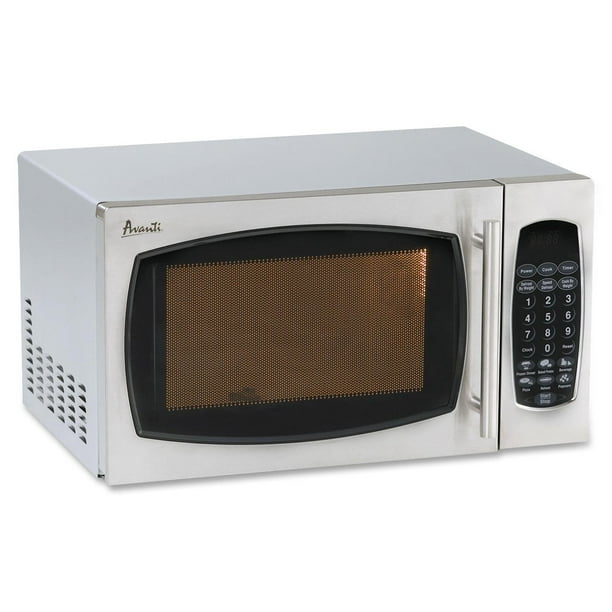 Avanti 0.9cf Stnless Steel Finish Touch Microwave - Walmart.com