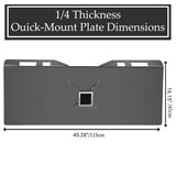Garvee 1/4'' Thick Quick Release Mounting Plate, Skid Steer Trailer ...