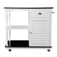 Muxie Rolling Kitchen Island with Storage - Walmart.com