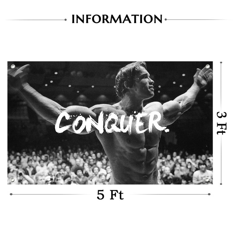 Arnold Schwarzenegger Zwart Wit Poster FLEX Bodybuilding Muscle