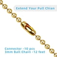 Ceiling Fan Pull Chain Extender, 12Feet 3mm Diameter Beaded Ball Light ...