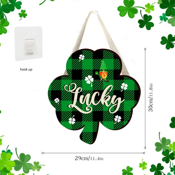 EastVita St Patricks Day Welcome Door Sign, St Patricks Day Door Hanger ...
