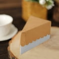 Efavormart 10 Pack | 5"X3" Natural / White Foil Single Slice Triangular ...