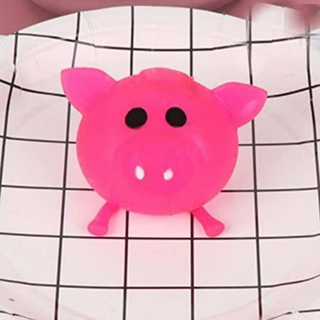 2 Pcs Antistress Pig,Splat Pigs,Jello Pig Toy,Stress Relief Pig Water ...