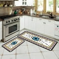 Farmhouse + Evil Eye Kitchen Rugs Set Non-Slip Kitchen Floor Mat ...
