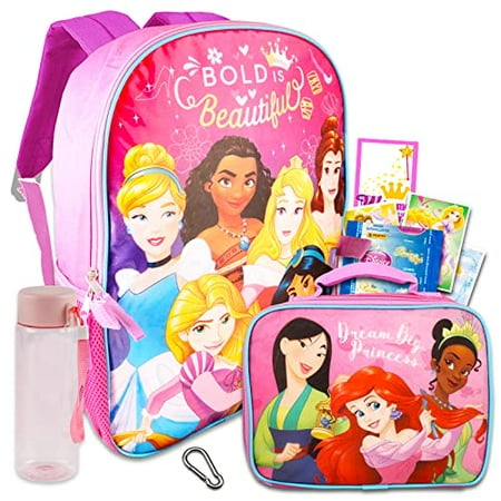 Disney Princess Backpack and Lunch Box Set - Disney School Supplies ...