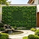 Artificial Hedge Fence Expandable Faux Leaf Screen Panel Decorative ...