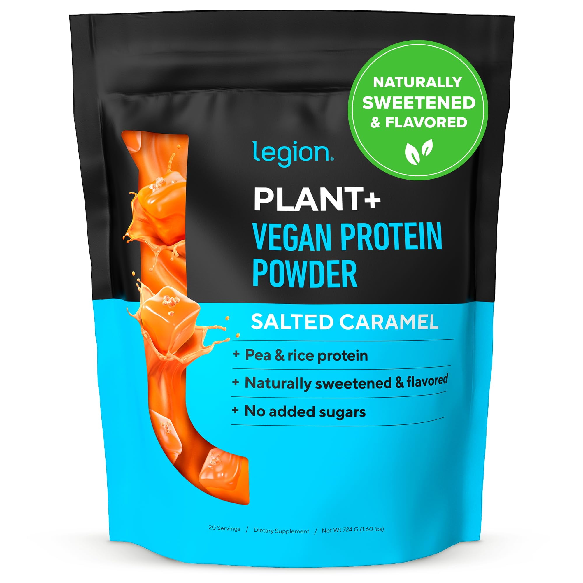 LEGION Plant+ Vegan Protein Powder, Rice and Pea, Plant Based Protein Blend. Gluten Free, GMO ...