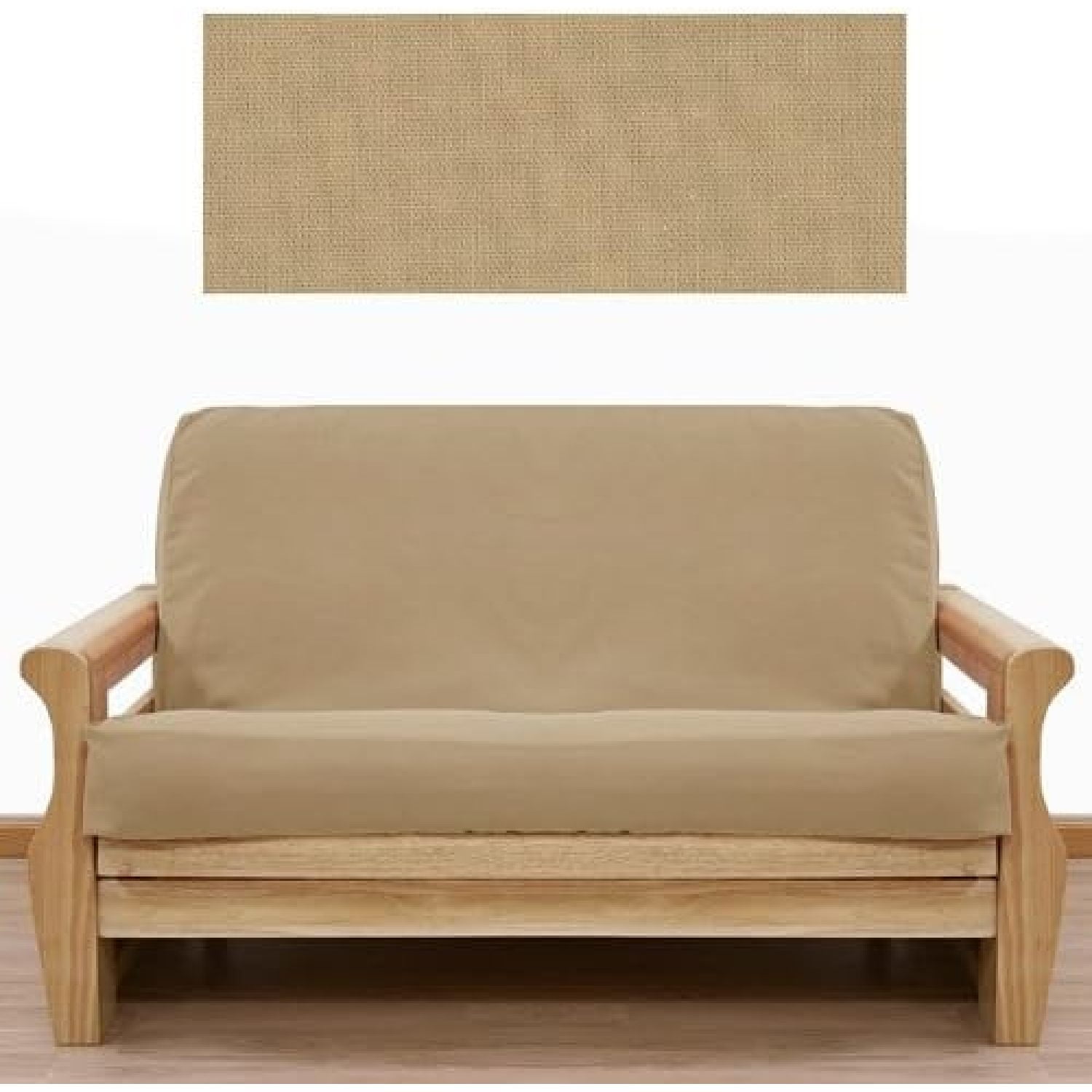 WBTAYB Solid Tan Futon Cover Queen 413 - Walmart.com