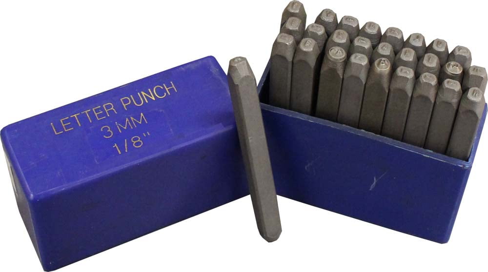 Capital Letter Punch Set - 27 Pc - 1.5mm - 1/16" (ToolUSA: NL-39093 ...