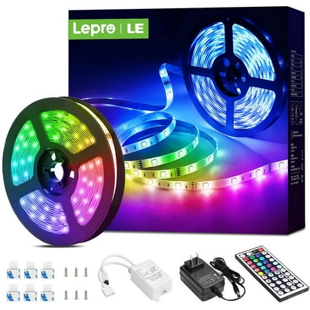 Strip Lights, 16.4ft RGB LED Light Strips Kit with Remote Control ...