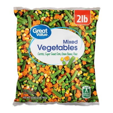 Great Value Frozen Whole Kernel Corn 32 oz Steamable Bag, No Added ...