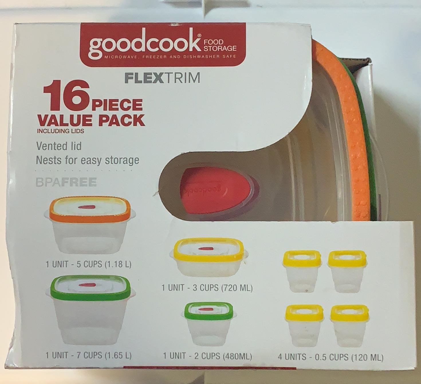 GoodCook Food Storage 16 Piece Value Pack - Walmart.com