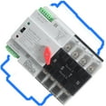 Small 4Pole Automatic Transfer Switches Double Power Transfer ...