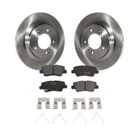 Transit Auto - Rear Disc Brake Rotors And Ceramic Pads Kit For Kia ...