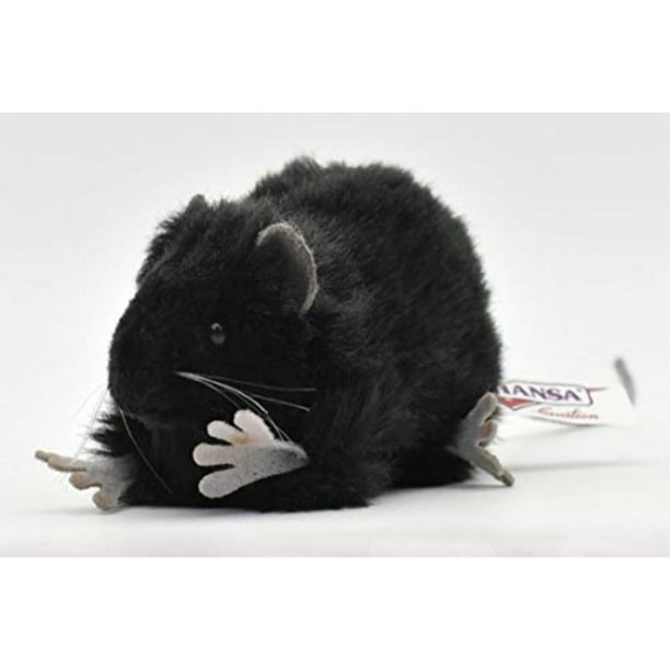 Hansa Black Mouse Plush Toy - Walmart.com