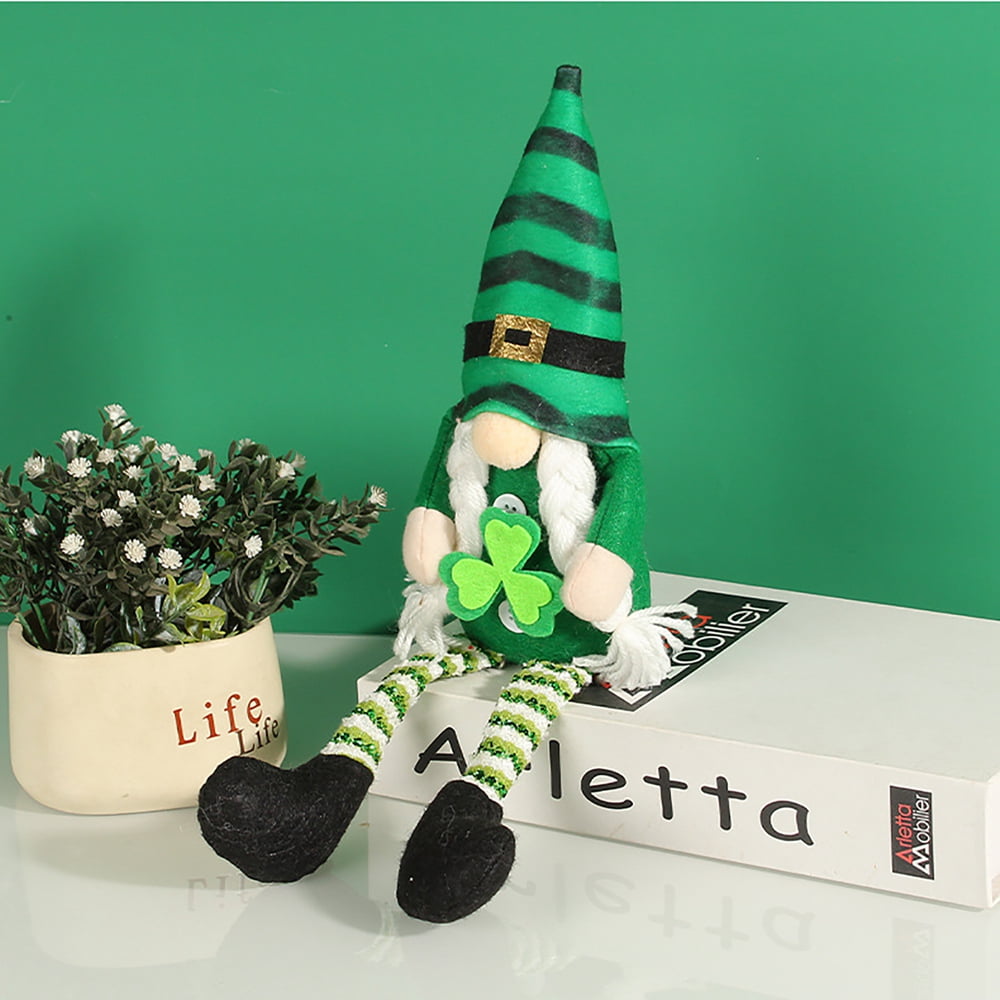 Jlong 1PC St.Patrick's Day Gnomes Handmade Tomte Irish Leprechaun Nisse ...