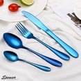 Spencer Rainbow Buffet Flatware Set, 4 Pieces Stainless Steel Dinner ...