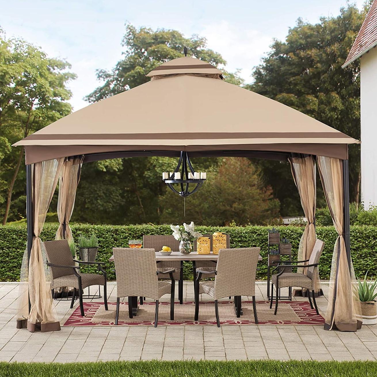 Click here for Sunjoy Group Sunjoy Patio 10.5 Ft. X 13 Ft. Tan An... prices