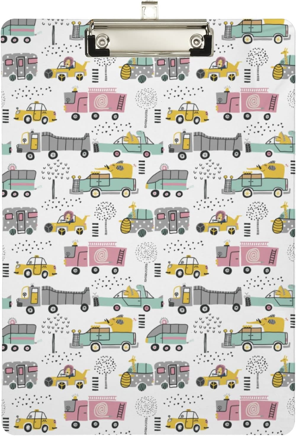 FMSHPON Lion Dino Driver Vehicle Clipboard Hardboard Wood Nursing Clip ...