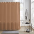 Camel Shower Curtain, Light Brown Solid Background Autumnal Rustic ...