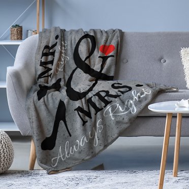 Ashton Super Soft Ho Ho Ho Plush Throw 40" X 57" - Walmart.com