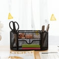 Deli Mesh Desk Organizer with Drawer, 8 Compartments, Black, Metal ...