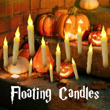 JVMU 20PCS Magic Floating Candles with Wand, Warm Light, Battery ...