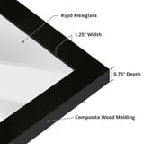 10x11 Black Picture Frame for Puzzles Posters Photos or Artwork, Set of ...