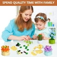 MOONTOY Flower Botanical Bonsai Building Set, Mini Bricks Succulent ...