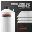 Liquid Nitrogen Tank 30L Aluminum Dewar LN2 Container 6 Canisters Cryo ...