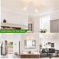 2-Light Industrial Track Lighting Kit White Directional Ceiling Mount ...