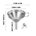 Kitchen Stainless Steel Funnel Multifunctional Filter Screen For Liquid ... Kitchen Stainless Steel Funnel Multifunctional Filter Screen For Liquid ...