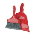 Libman High Power Whisk Broom with Dust Pan Polypropylene Red & Black ...