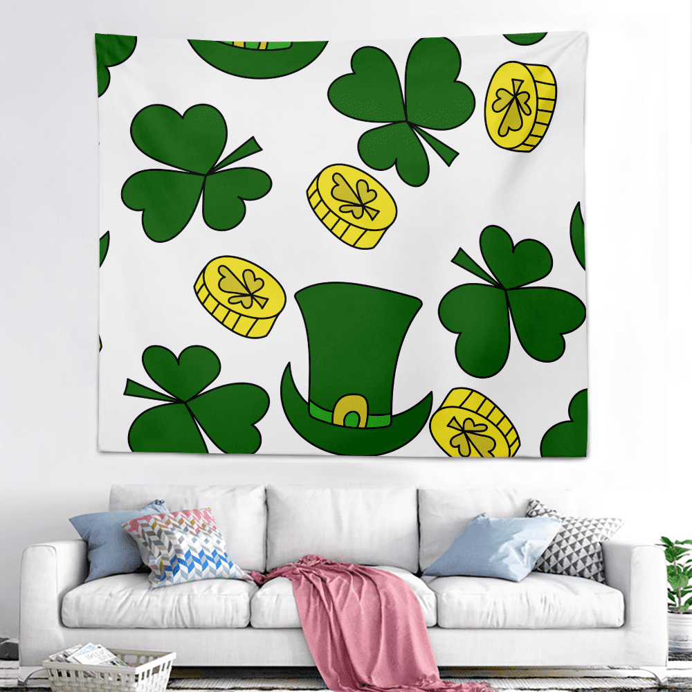 St. Patrick's Day Green Superhero Kids Party Photo Background Cartoon ...