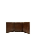George Men's Trifold Wallet Brown Stylish Durable Leather with Multiple ...