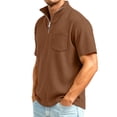 Domuza Mens Corduroy Henley Shirts 2026 Spring Summer Short Sleeve ...