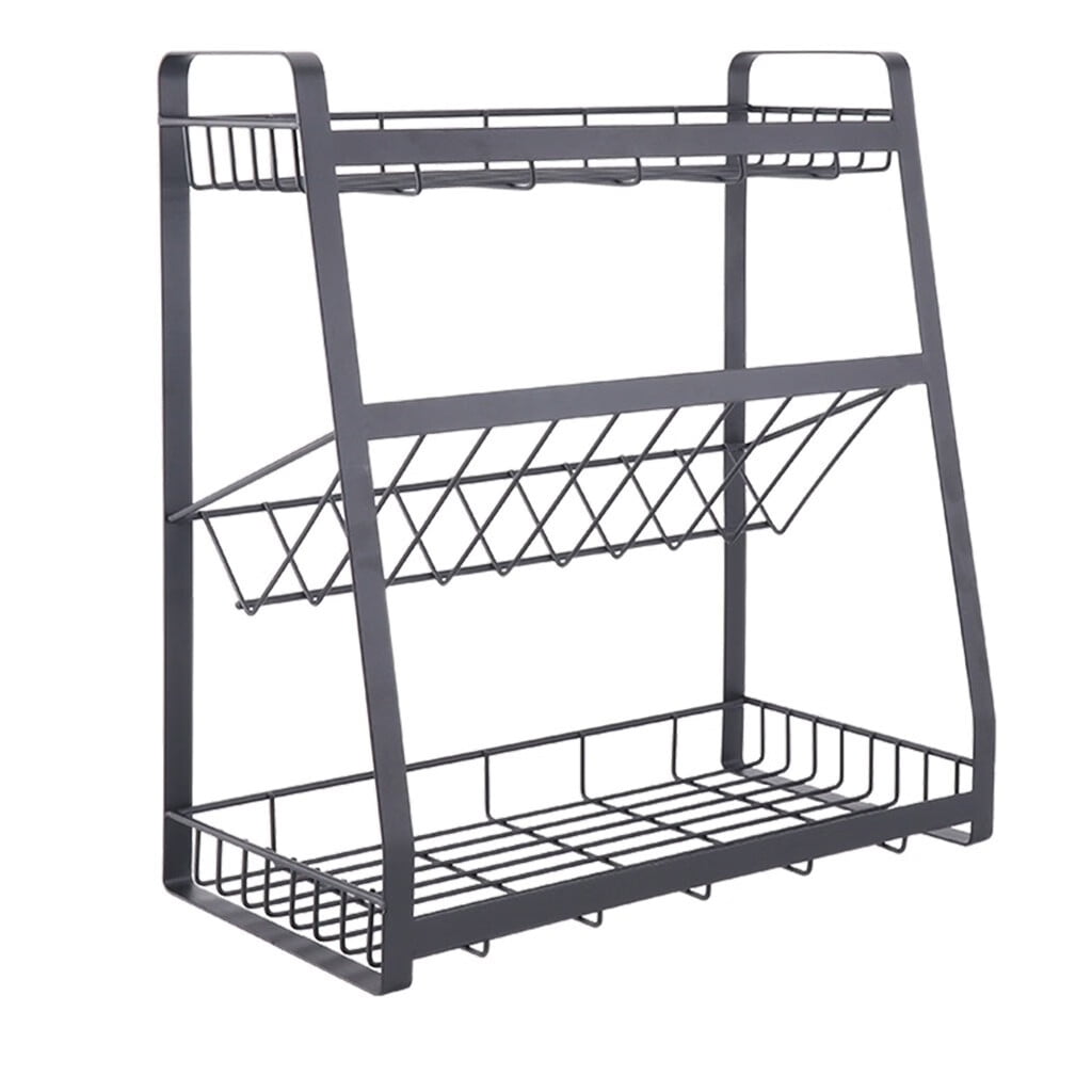 BMForward Condiment Supplies Rack Kitchen Multi-Functional Collection ...