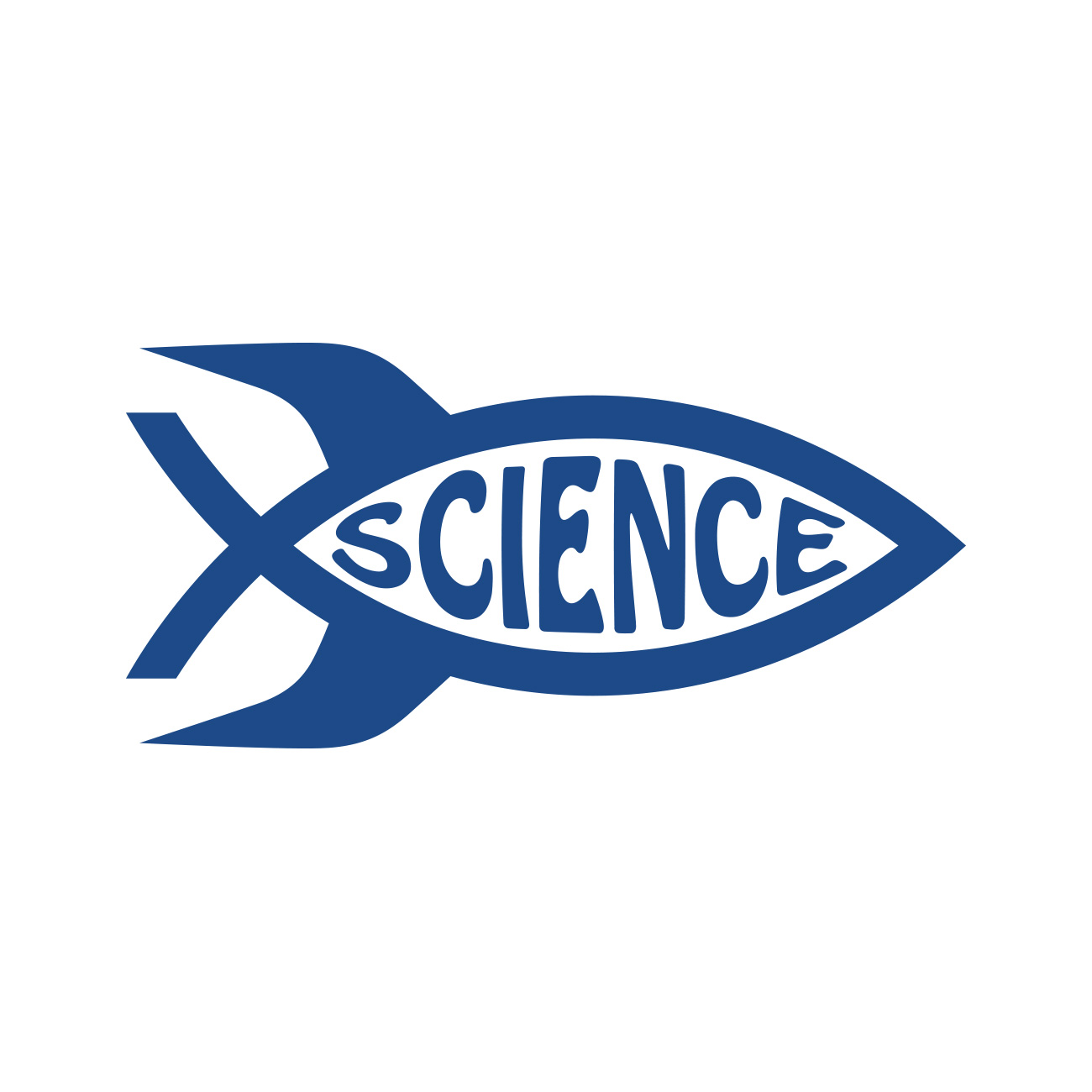 Science Fish Symbol Sticker Decal Die Cut - Self Adhesive Vinyl ...