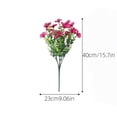 Artificial Flowers Outdoor, UV Resistant Faux Plastic Flower Bulk for ...