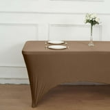 Efavormart 6FT Rectangular Stretch Spandex Tablecloth for Wedding ...