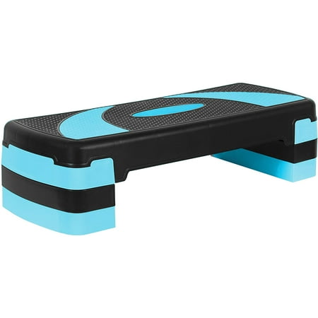 Stanz (TM) 30.5" Blue Adjustable Aerobic Stepper Step Exercise Trainer ...