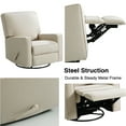 Harkawon 360° Swivel Rocker Glider Recliner Chair, Manual Lever ...