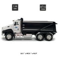 VIIGER Dump Truck Toy, 1/50 Scale Diecast Construction Model, Black ...