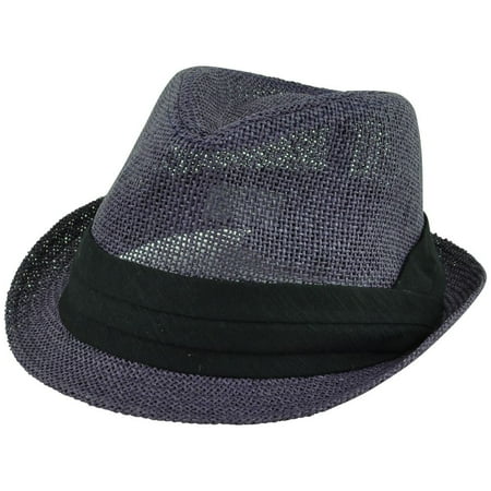 Virtis Wicker Woven Top Fedora Diamond Top Straw Brand Hat Gatsby ...