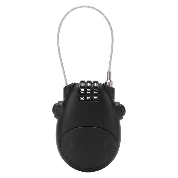 Candado De Cable Retráctil, Candado De Combinación De 3 Dígitos Antirrobo De Alambre De 75 Cm/29 ...