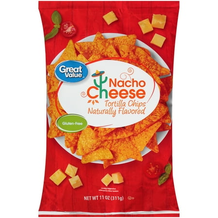 UPC 078742114576 - Great Value Nacho Cheese Tortilla Chips, 11 oz ...