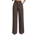 AnuYalue Womens Dress Pants Business Casual Wide Leg Office Work Slacks ...