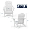 Wulful Heavy-Duty Foldable Adirondack Patio Chair, Real Comfort, HDPE ...